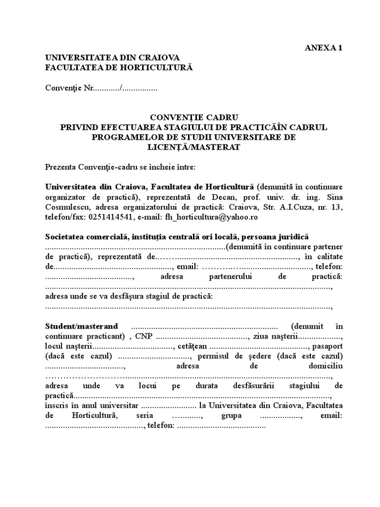 Conventie Practica | PDF