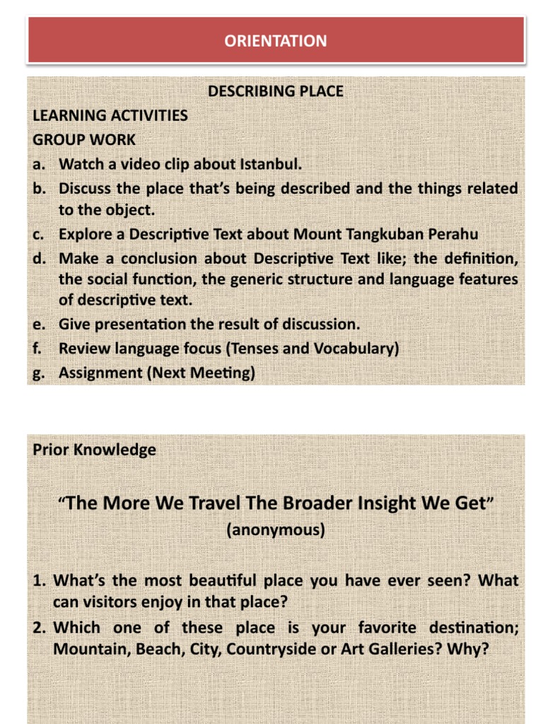 Analyzing Descriptive Text Features | PDF | Cognitive Science | Linguistics