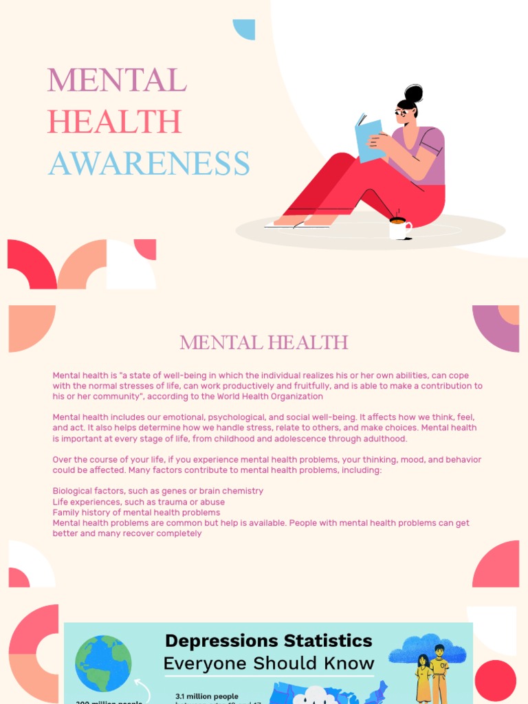 Mental Health Awareness by Slidesgo | PDF | Mental Health | Mental Disorder