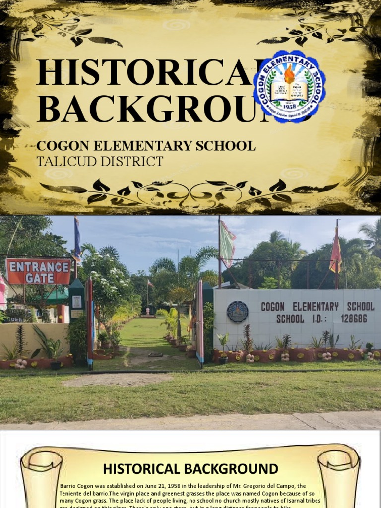 Historical Background: Cogon Elementary School | PDF