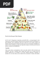 Food Groups and Nutrients Overview | PDF | Fat | Diet & Nutrition