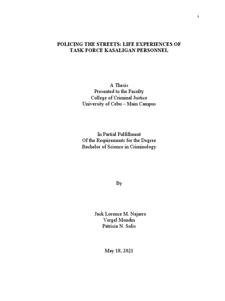 Final Output of Research | PDF | Deviance (Sociology) | Crime Prevention