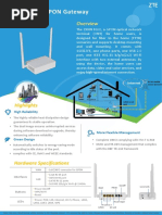 ONT DUAL BAND WIFI 6 ZXHN F6600P Datasheet | PDF | Wi Fi | I Pv6