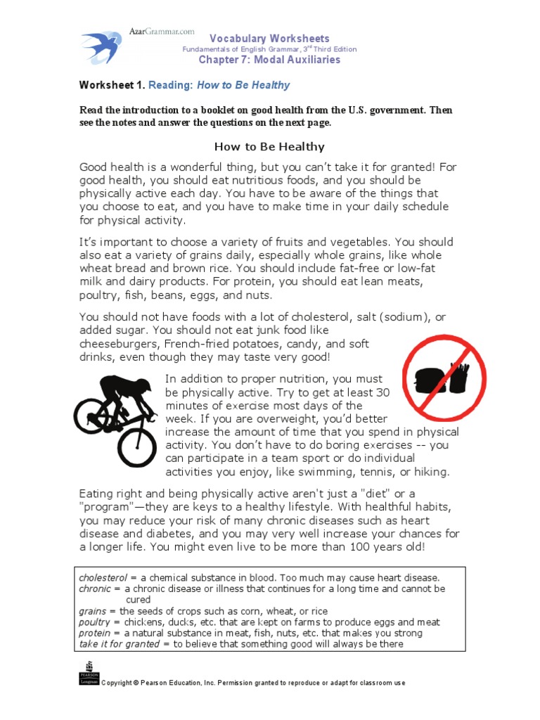 Modal Verbs Reading | PDF | Foods | Meat