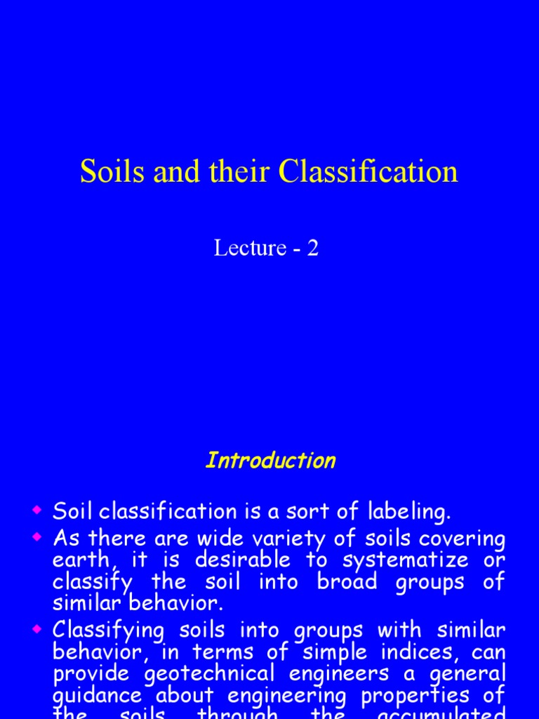 Soil Classification Systems Overview | PDF | Sand | Silt
