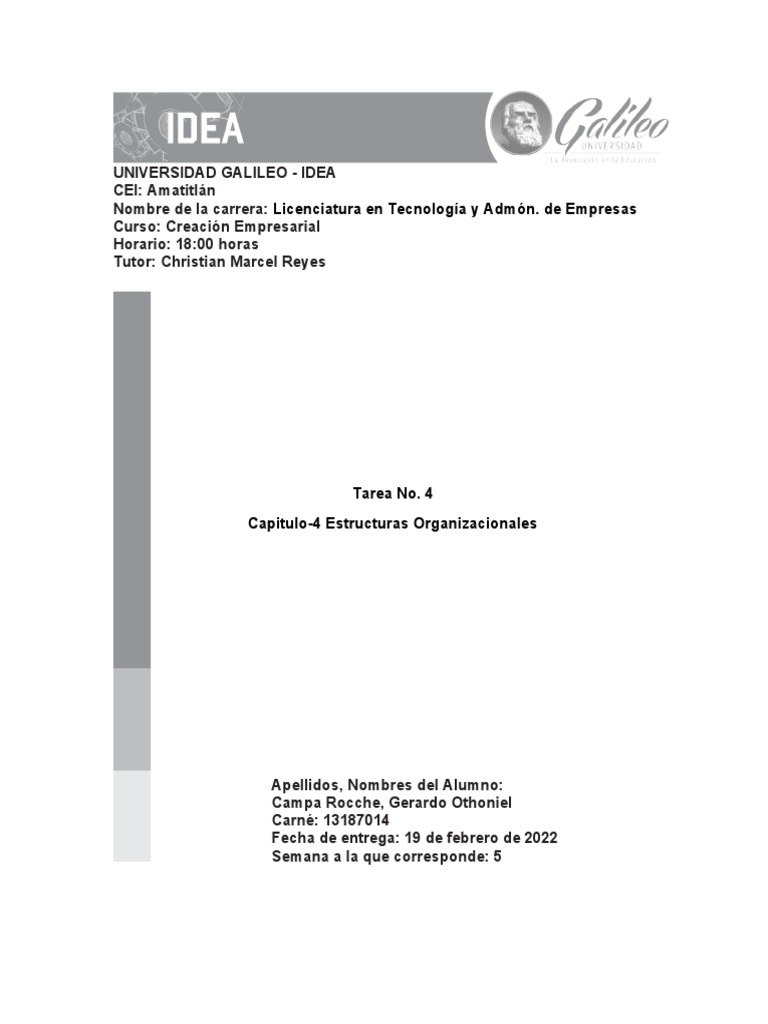 Tarea 4 Creacion Empresarial | PDF | Diseño