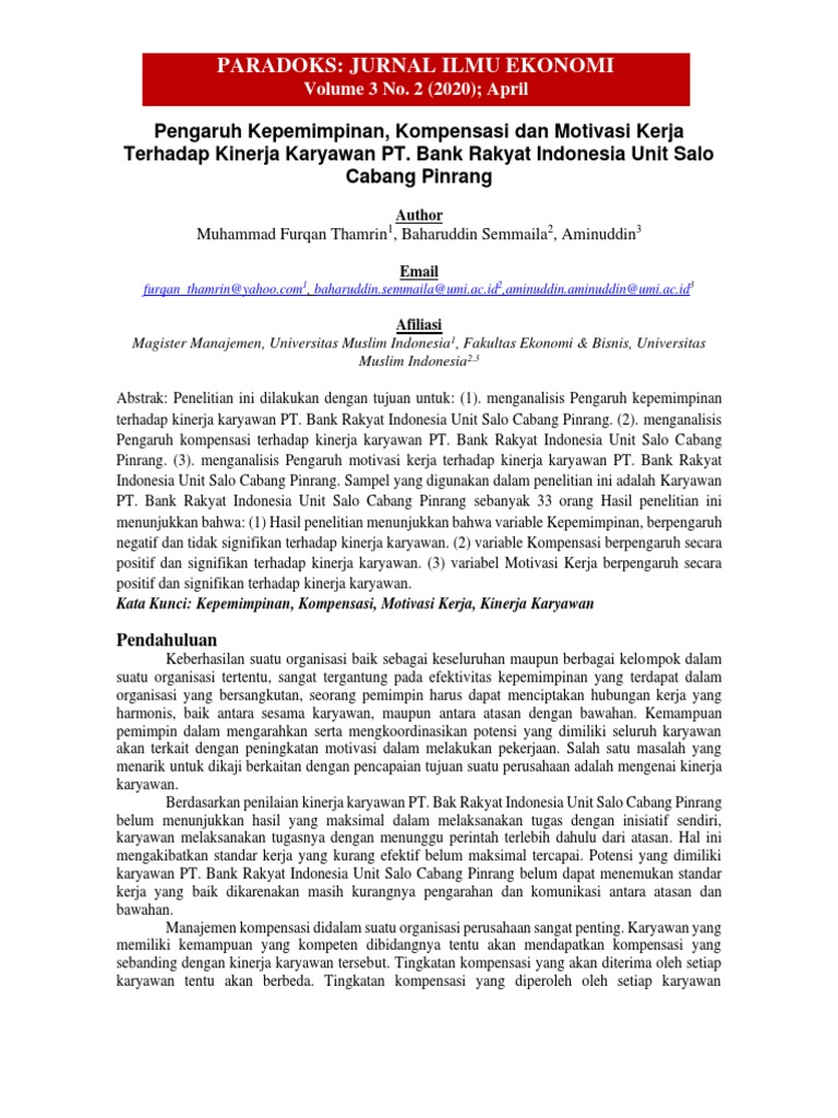 Muhammad Furqan Thamrin | PDF