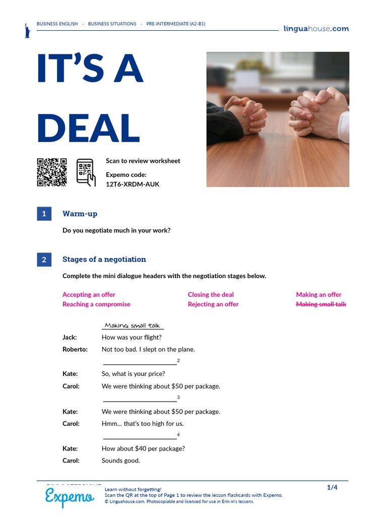 Its A Deal American English Student Ver2 | PDF