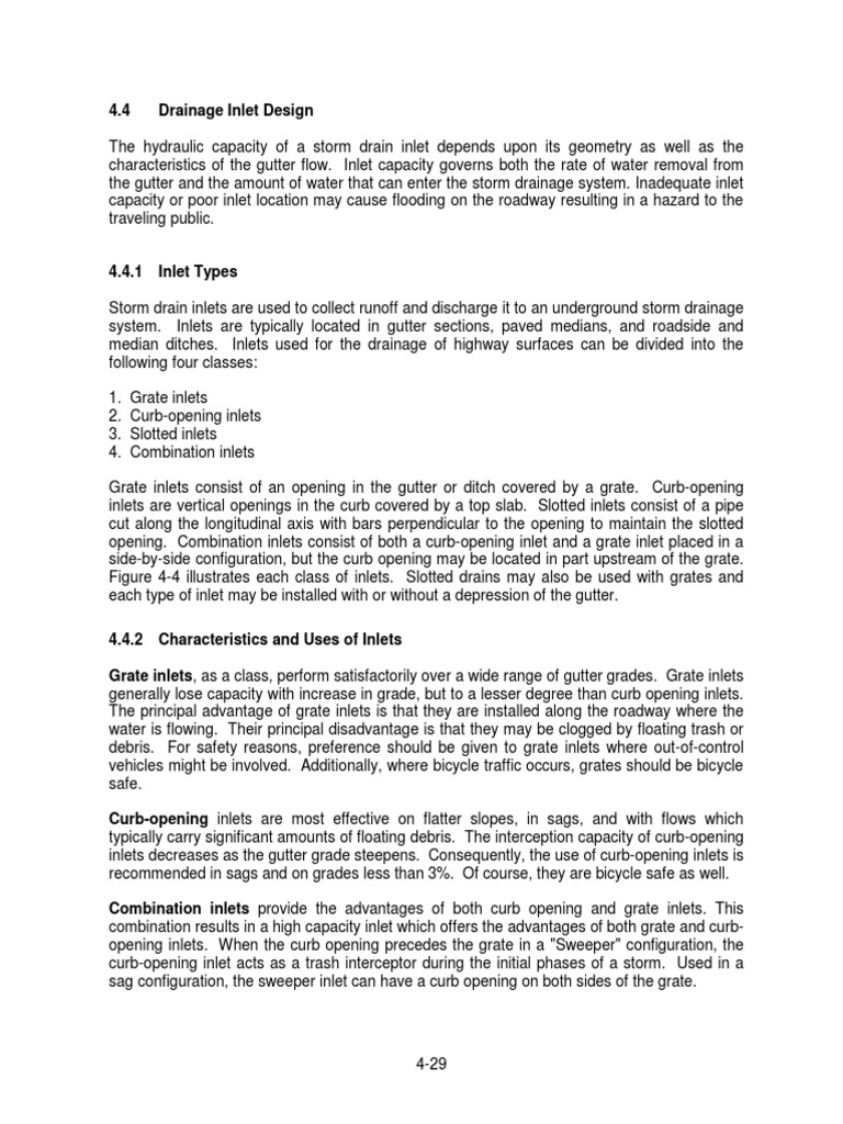 HEC-22, 3rd Edition Urban Drainage Design Manual: Inlets | PDF | Storm Drain | Civil Engineering