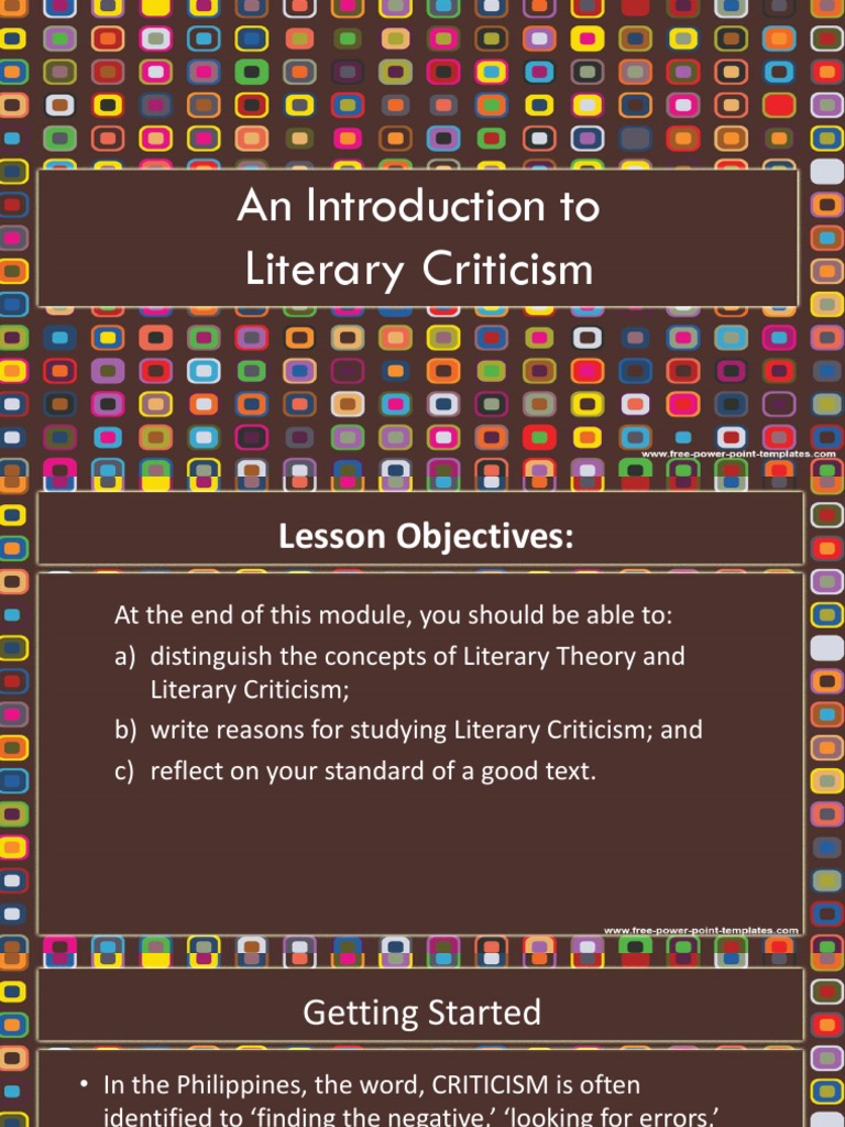 An Introduction To Literary Criticism and Theory | PDF | Criticism ...