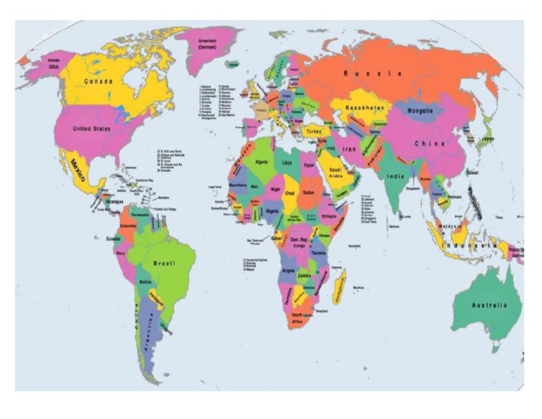 Mapa Politico Del Mundo | PDF