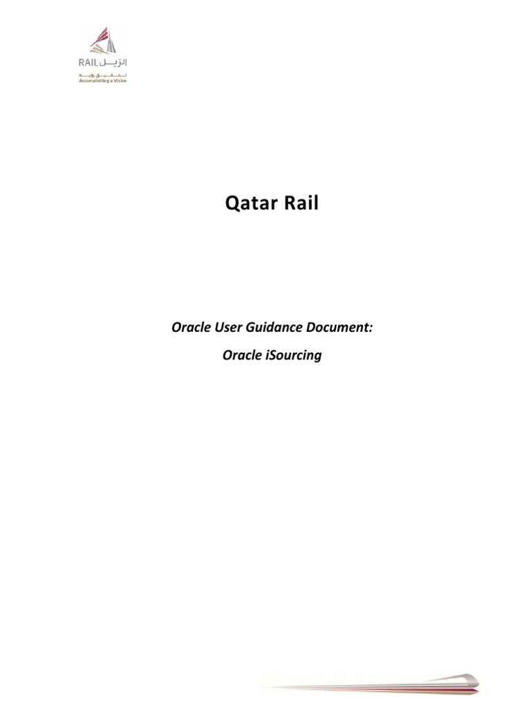 Oracle User Guidance Document-Oracle Isourcing | PDF
