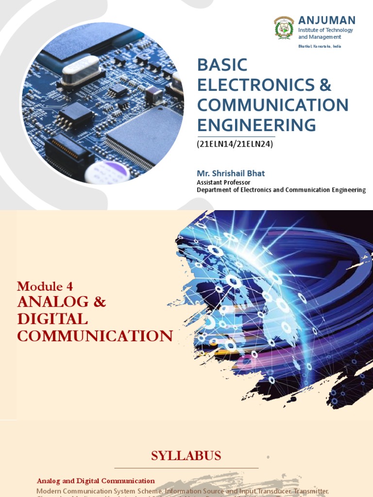 Basic Electronics and Communication Engineering (21ELN14/21ELN24 ...