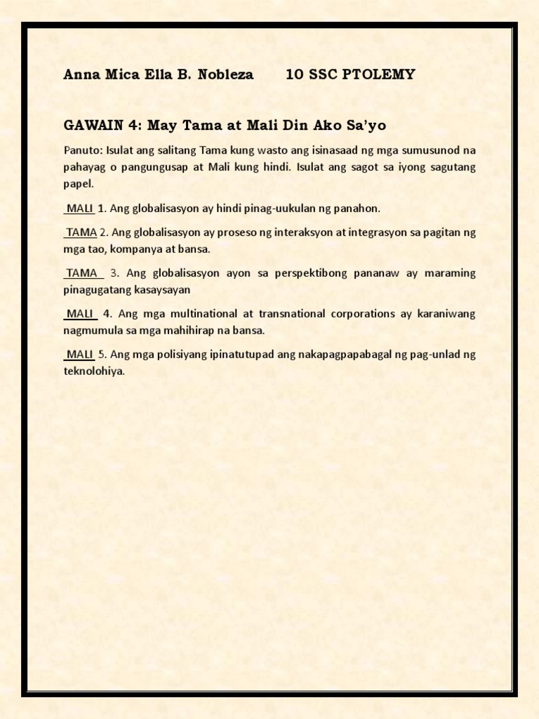 q2 Module 1 Ap10 | PDF