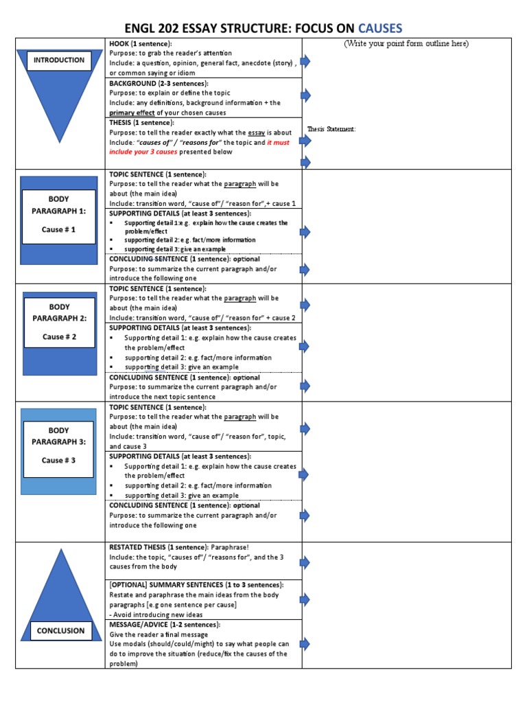 Essay Structure: Causes and Effects Guide | PDF | Paragraph | Essays