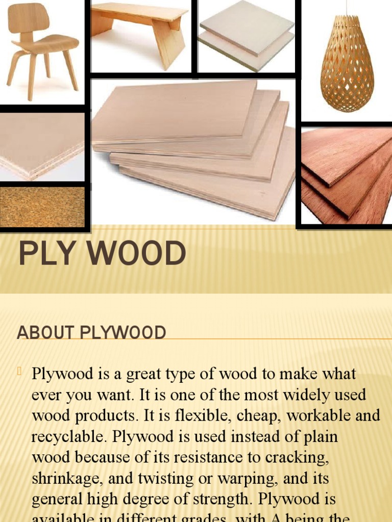 Wood Presentation | PDF | Plywood | Wood