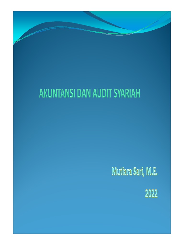 Akuntansi Dan Audit Syariah | PDF