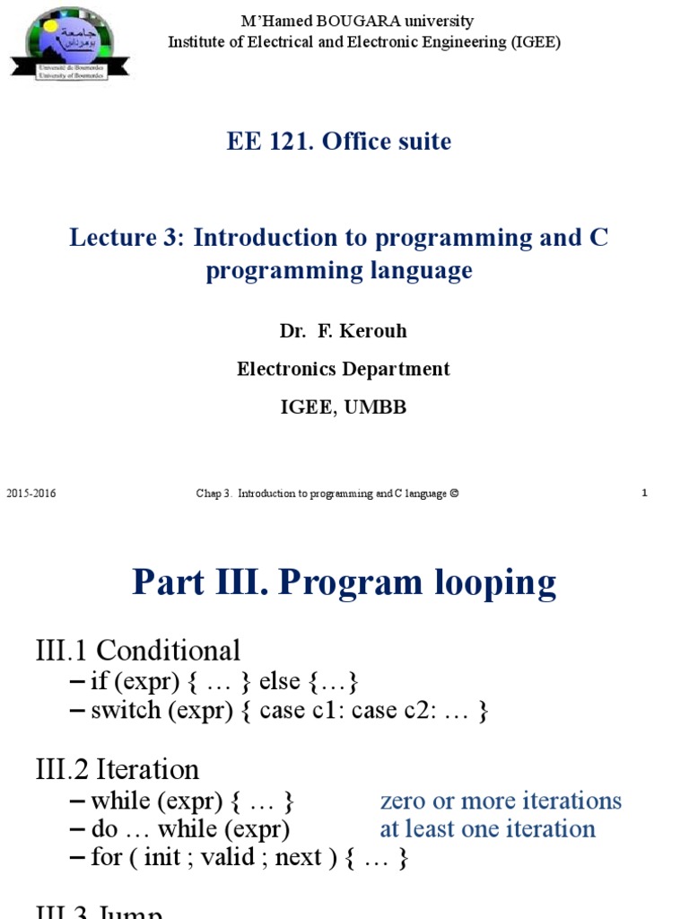 Inelec Lessons Officie-Introduction Programming | PDF | C (Programming ... Inelec Lessons Officie-Introduction Programming | PDF | C (Programming ...