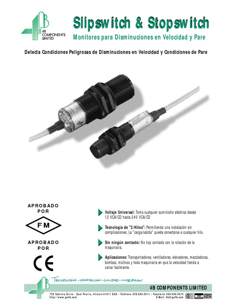 Slip Switch | PDF | Electricidad | Ingenieria Eléctrica