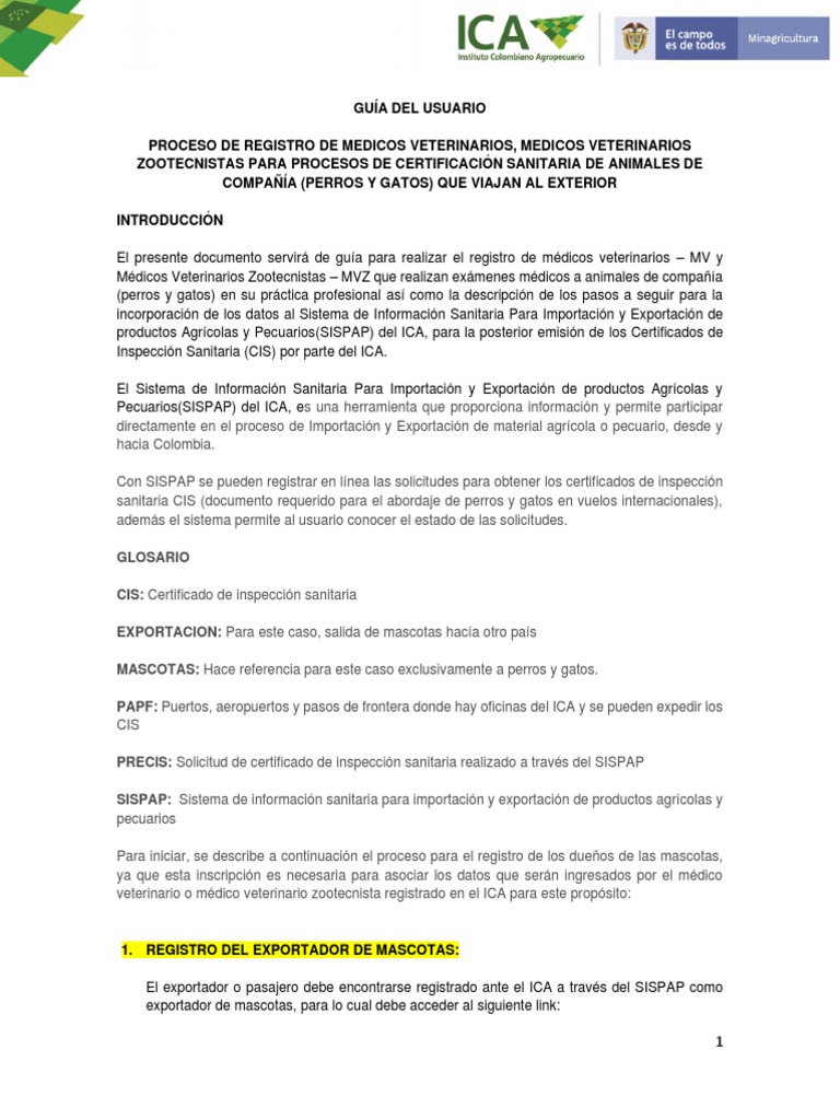 Registro Veterinarios SISPAP ICA | PDF | Contraseña | Archivo de ...