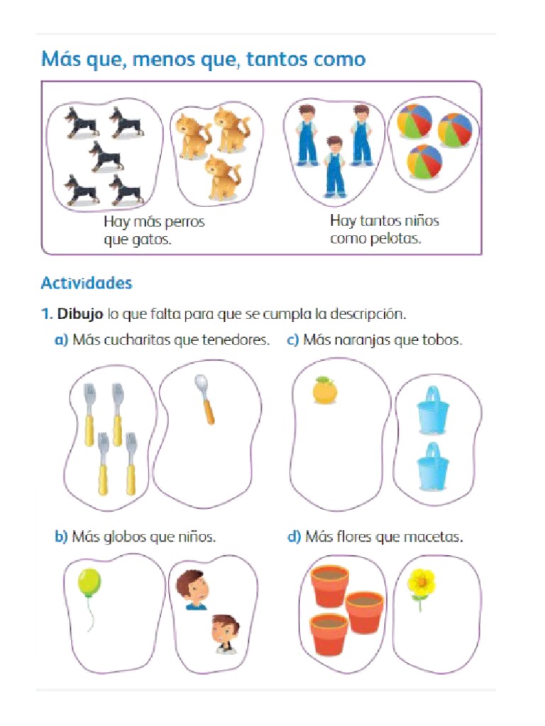 Tantos Como, Más Que, Menos Que | PDF