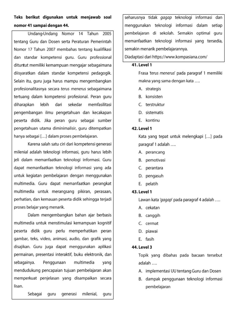 Pengetahuan Dan Pemahaman Umum | PDF