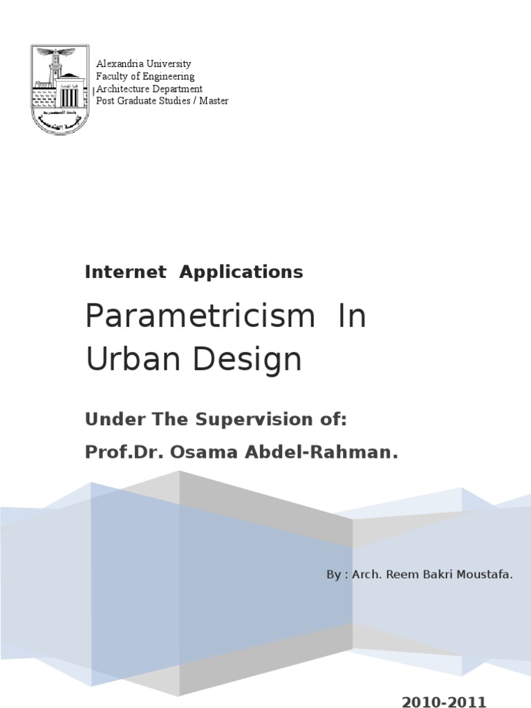 Parametric Ism in Urban Design | PDF
