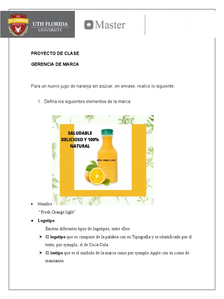 Gerencia de Marca Tarea Grupal | Descargar gratis PDF | Marca | Publicidad