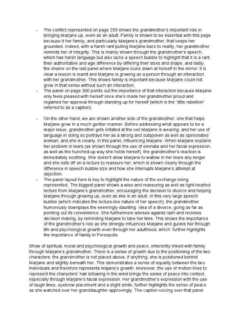 Persepolis Analysis | PDF | Facial Expression