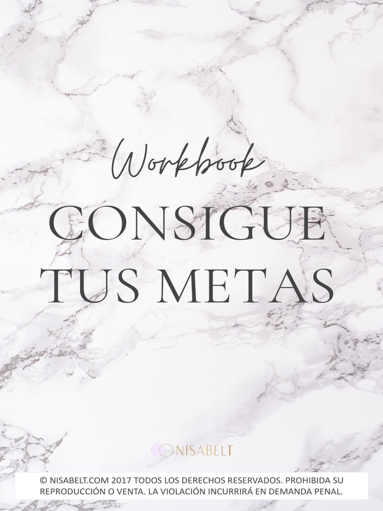 Workbook Consigue Tus Metas | PDF