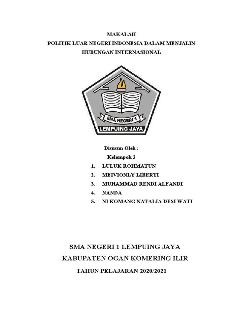 Makalah Pkn Politik Luar Negeri Pdf 