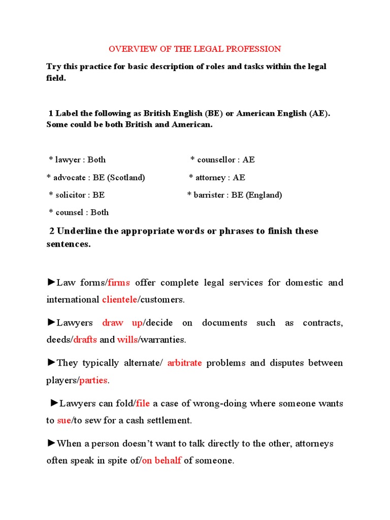 Overview of The Legal Profession | PDF | Politics | Law