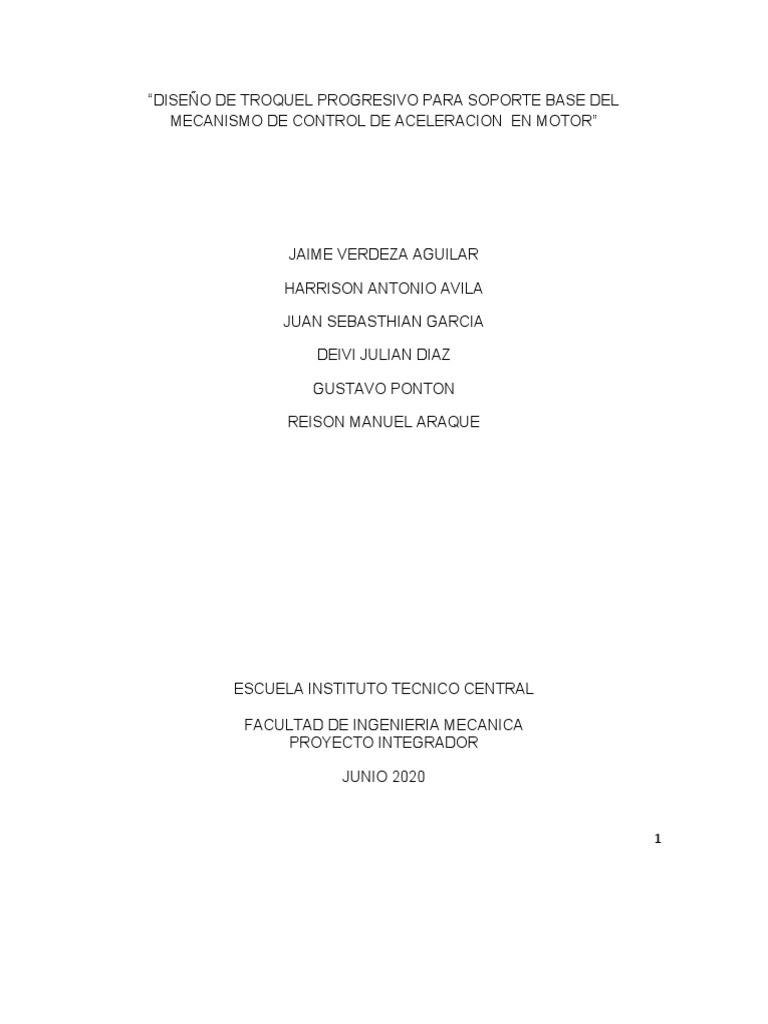 Troquel Integrador Pdf