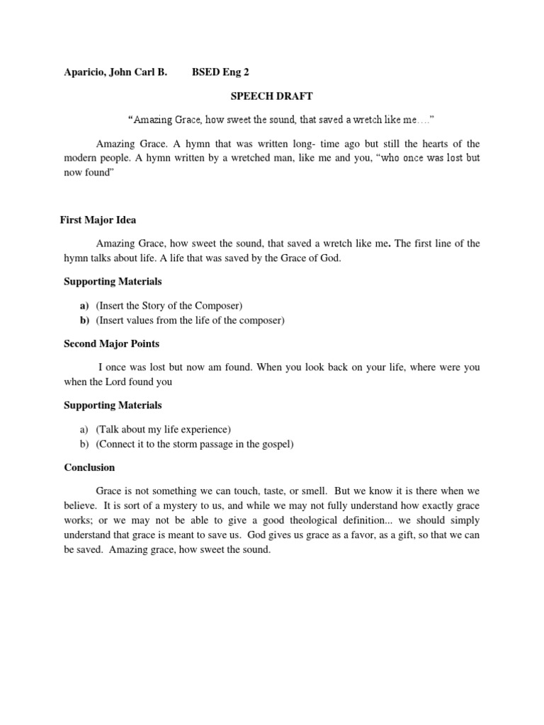 The Power of Amazing Grace Explained | PDF
