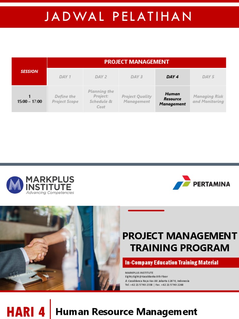 Day 4 - Project Management - Pertamina | PDF | Human Resource ...