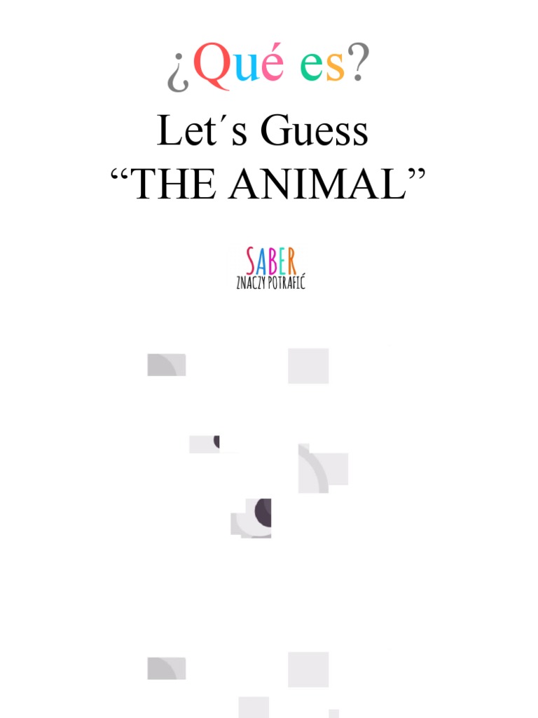 Let S Guess "The Animal" | PDF