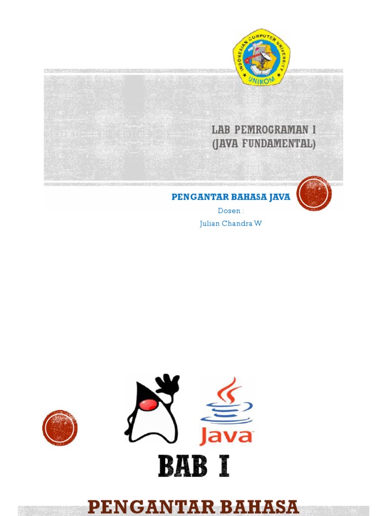 Pengantar Bahasa Java | PDF