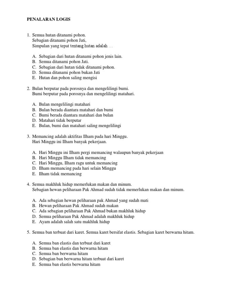 Paket Soal Tka 4 | PDF