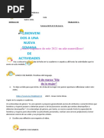 Actividades Lenguaje Semana Del 08 Al 12 de Junio | PDF