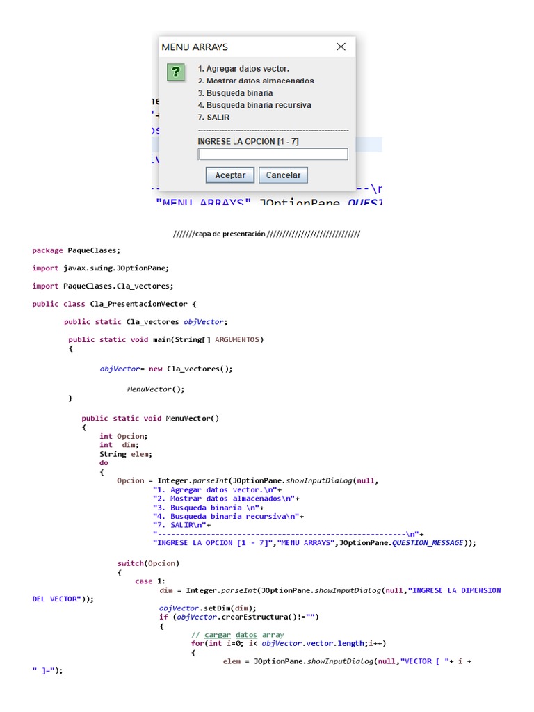 Busqueda Binaria Recursiva | PDF | Estructura de datos de matriz | Recuperación de información