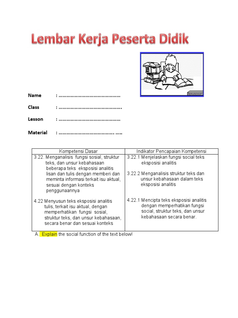 Lkpd Analytical Exposition Text Pdf Cognition Communication
