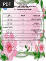 Grade 3 Class Program 2022-2023 | PDF | Schools | Learning