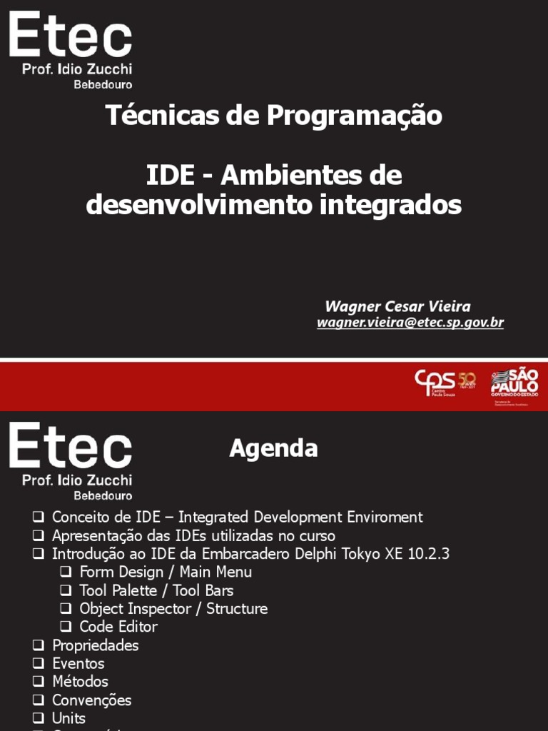 IDE - Ambiente de Desenvolvimento Integrado - CT | PDF | Ambiente de desenvolvimento integrado ...