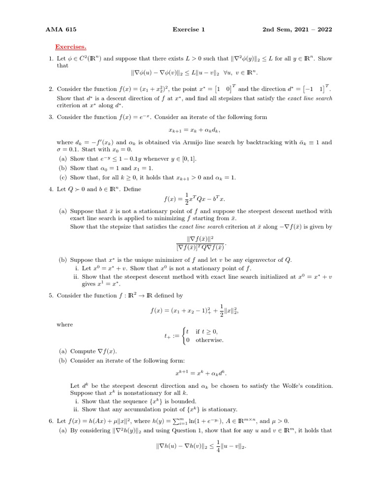 Exercise1 Q | PDF | Numerical Analysis | Theoretical Computer Science