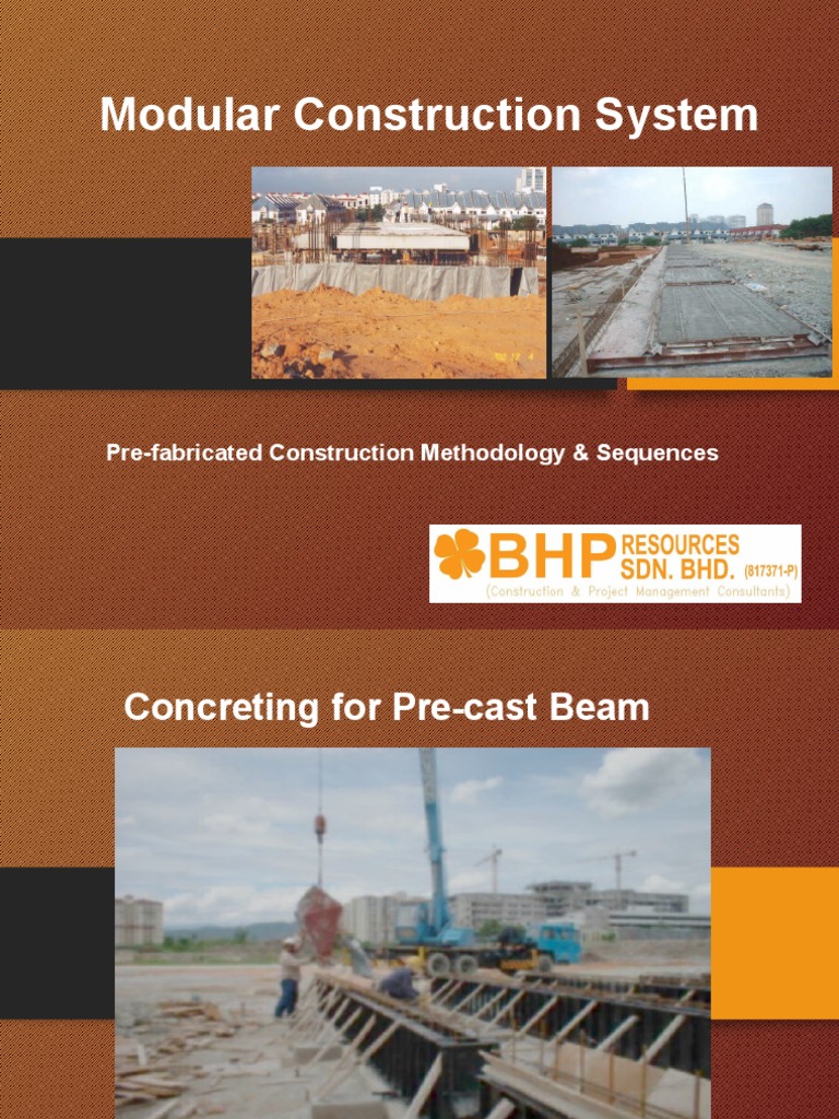 Modular Construction Presentation BHP | PDF