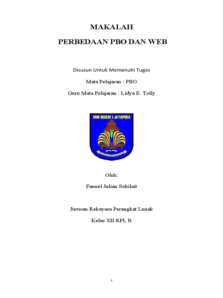 Makalah Pbo Dan Web | PDF