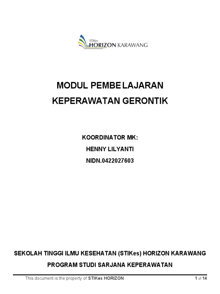 FLM Gerontik-14 - Kiko Apriatna - 4B - S1 Keperawatan - Loss and End Life Issues | PDF ...