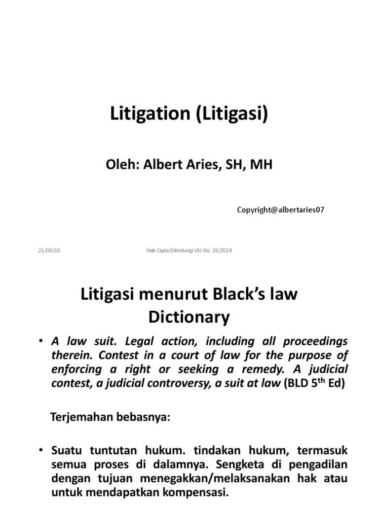Litigation Litigasi | PDF
