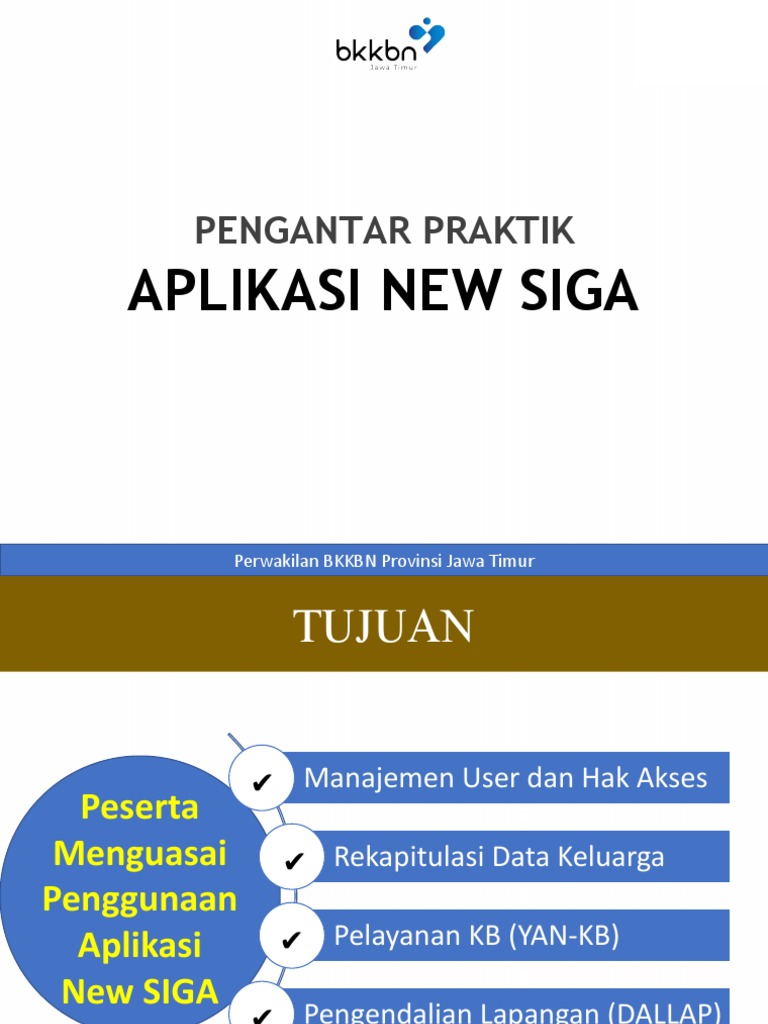 Panduan Aplikasi New SIGA BKKBN | PDF