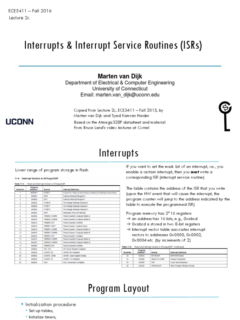 Atmega328p Interrupts Interrupt Service Routines Pdf Subroutine Control Flow